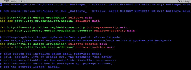 Le fichier sources.list sous Debian : rôle, syntaxe, etc.