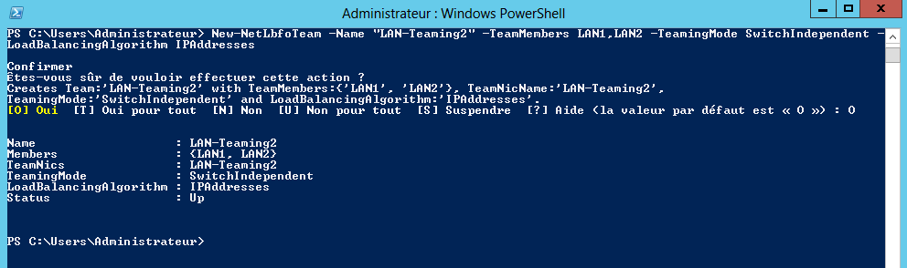 NIC Teaming avec Windows Server 2012 | PowerShell | IT-Connect