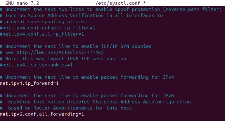 Linux : comment activer l'IP forwarding en IPv4 et IPv6