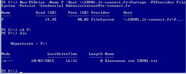 Comment connecter un lecteur réseau powershell – Titre du site
