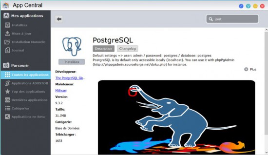 Asustor : Installation d'ownCloud avec PostgreSQL | NAS | IT-Connect