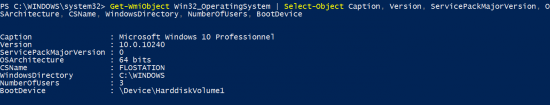 Obtenir des informations sur l'OS en PowerShell | PowerShell | IT-Connect