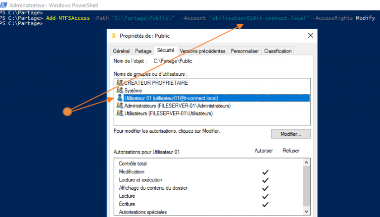 Gérer les autorisations NTFS en PowerShell avec NTFSSecurity | IT-Connect