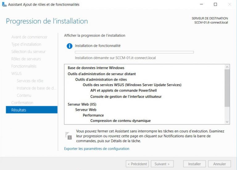 Installer WSUS pour SCCM | IT-Connect