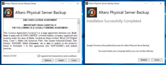 ALTARO Physical Server Backup : la sauvegarde de serveurs physiques ...
