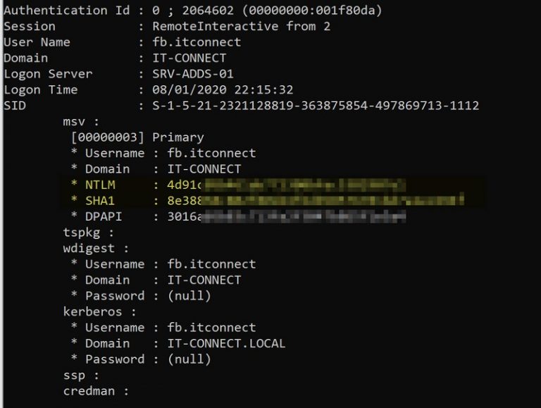 Active Directory - Utilisation du groupe Protected Users