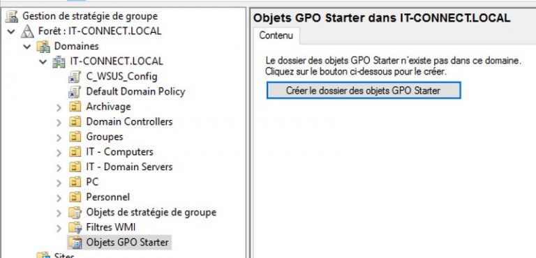 Qu’est-ce qu’une GPO Starter ? - Active Directory