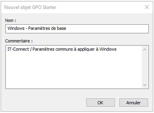 Qu’est-ce qu’une GPO Starter ? - Active Directory