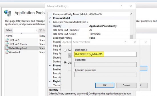 Active Directory : utilisation des gMSA avec Windows Server