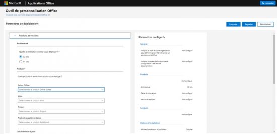 Déployer la suite Office avec Office Deployment Tool (ODT)