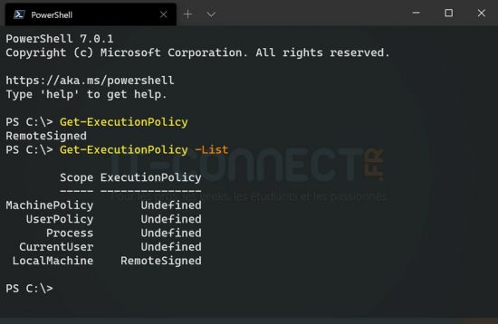 La Stratégie Dexécution Des Scripts Powershell