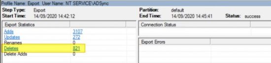 Azure AD Connect : résoudre l’erreur « stopped-deletion-threshold ...