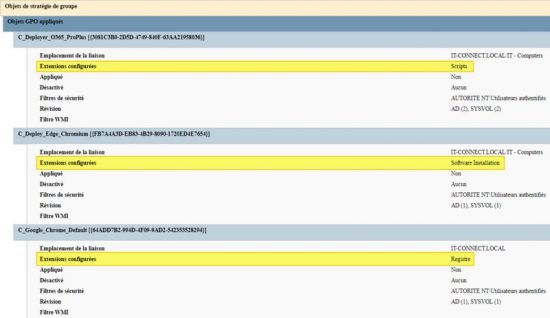 Utiliser gpresult pour le dépannage et diagnostic de GPO