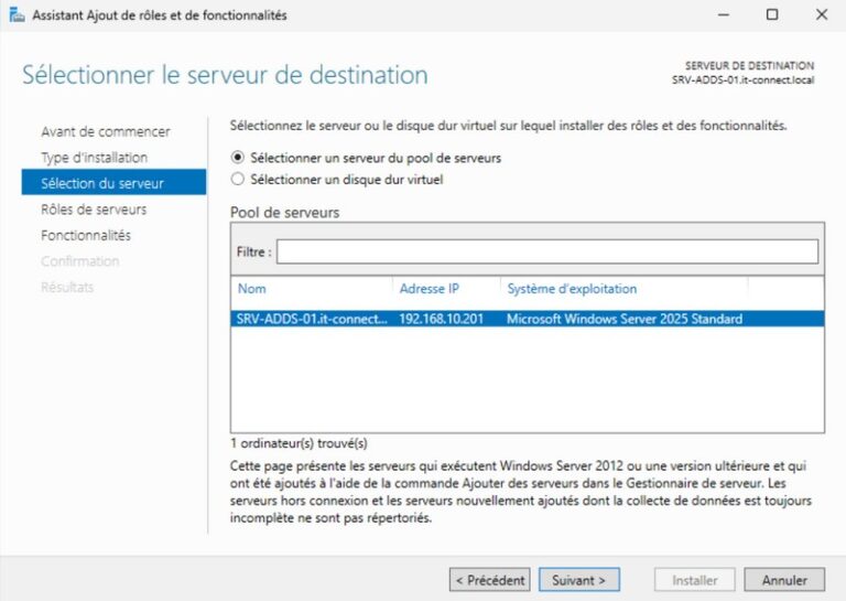 Installer un serveur DHCP sous Windows Server 2025