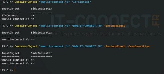 PowerShell - Comparer des objets avec Compare-Object