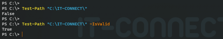 PowerShell - Tester si un fichier ou un dossier existe