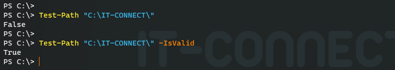 PowerShell - Tester si un fichier ou un dossier existe