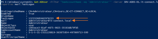 Récupérer des informations sur les utilisateurs avec PowerShell