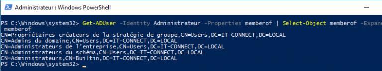 Récupérer des informations sur les utilisateurs avec PowerShell
