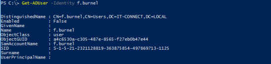 Créer Un Utilisateur Dans Lactive Directory Avec Powershell It Connect