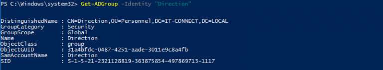 Créer un groupe Active Directory avec PowerShell | IT-Connect