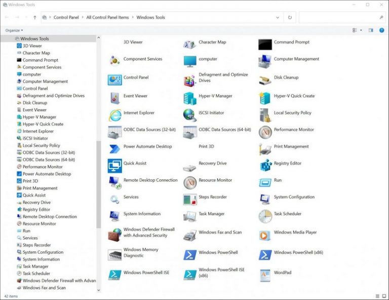 Windows 10 va intégrer le menu « Windows Tools » pour les utilisateurs ...