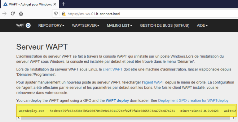 WAPT Enterprise 2.0 : premiers pas et déploiement d’un logiciel | IT-Connect