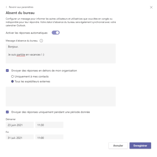 Microsoft Teams : comment planifier un message d’absence ? | IT-Connect