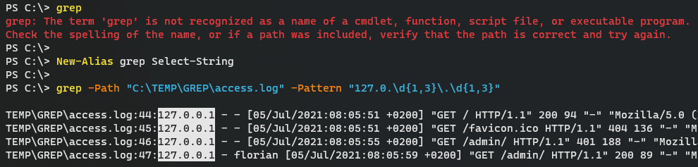 PowerShell grep (Select-String) : rechercher des chaînes de caractères