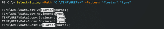 PowerShell grep (Select-String) : rechercher des chaînes de caractères