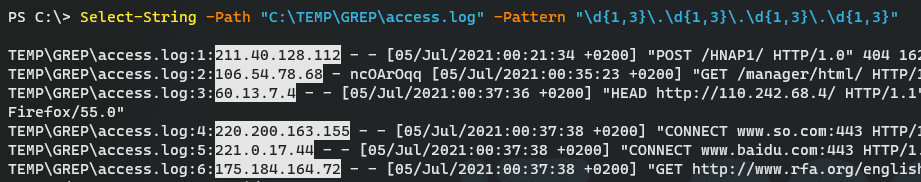 PowerShell grep (Select-String) : rechercher des chaînes de caractères