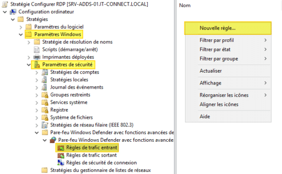 Configurer le RDP de Windows par GPO : port, pare-feu, etc.