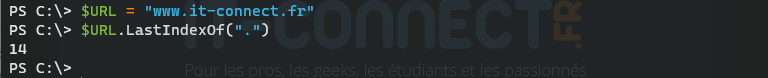 Powershell Manipuler Les Chaînes De Caractères Avec Indexof Et