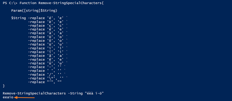 PowerShell – Comment supprimer les accents et les caractères spéciaux ...