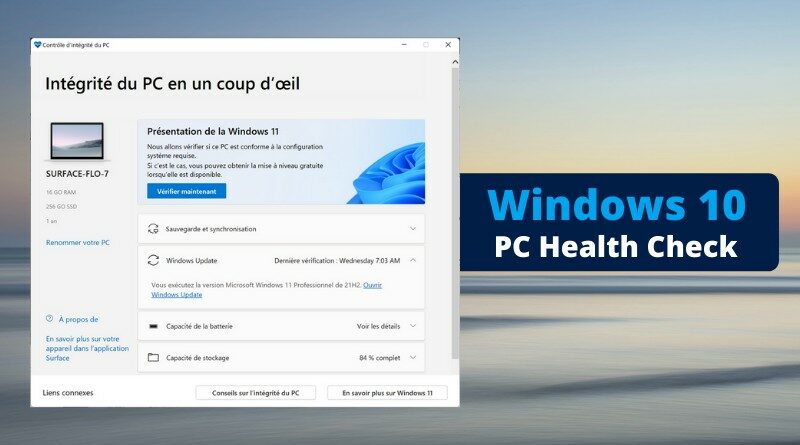 Microsoft va forcer l’installation de PC Health Check sur Windows 10 ...