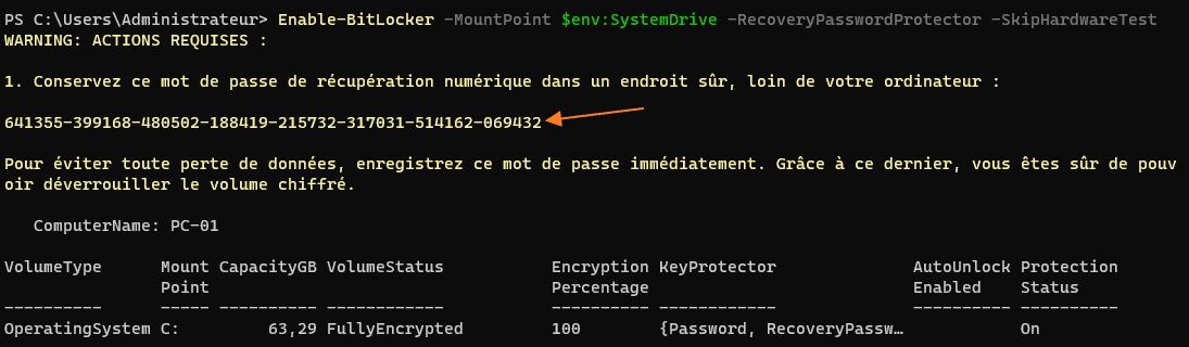 Déployer BitLocker en entreprise avec une GPO et PowerShell