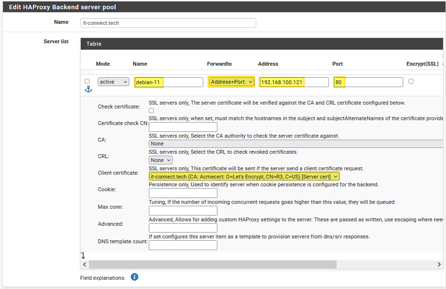 Pfsense Reverse Proxy Avec Haproxy Et Acme Lets Encrypt It Connect