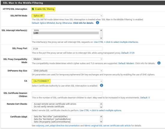 Proxy transparent : mise en place de Squid sur PfSense | IT-Connect