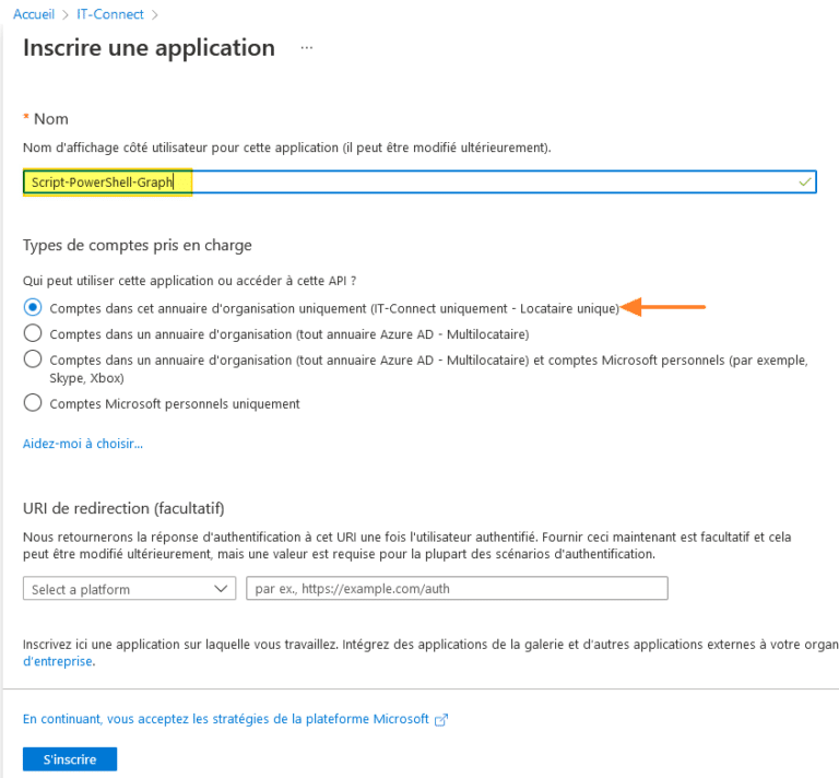 PowerShell : comment se connecter à Microsoft Graph API