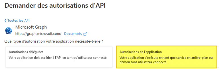 PowerShell : comment se connecter à Microsoft Graph API