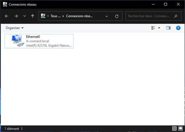 Windows 11 : quel avenir pour le raccourci ncpa.cpl ? | IT-Connect