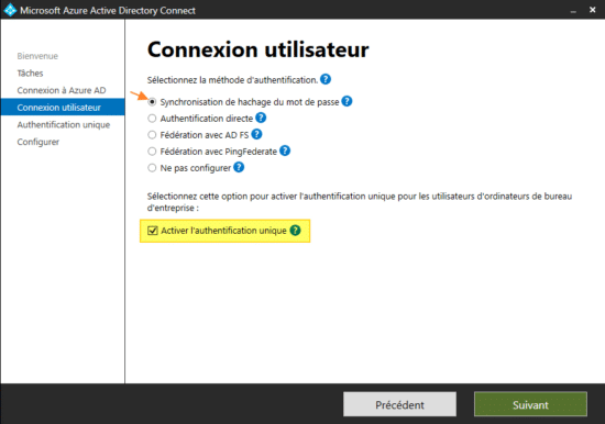 Comment activer le SSO Office 365 avec Azure AD Connect