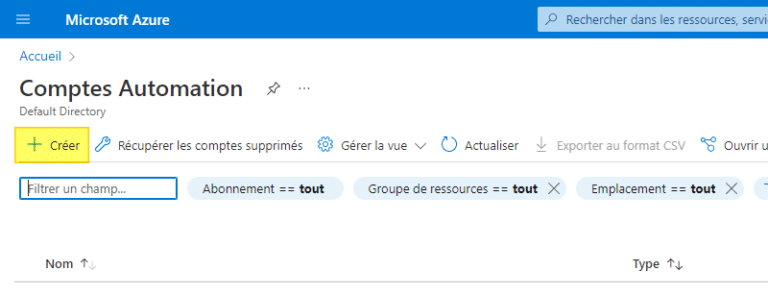Comment démarrer une VM Azure avec Azure Automation