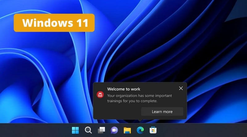 Windows 11 : les admins vont pouvoir afficher des messages à l’écran ...