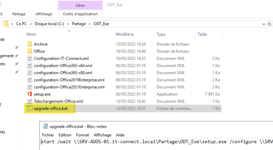 Comment mettre à niveau Office avec ODT par GPO