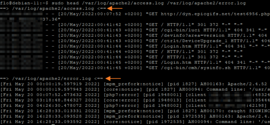 Afficher les 10 premières lignes d'un fichier sous Linux