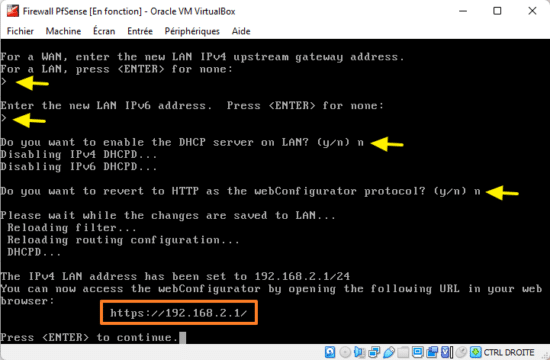 Installer Pfsense dans VirtualBox pour créer un lab virtuel