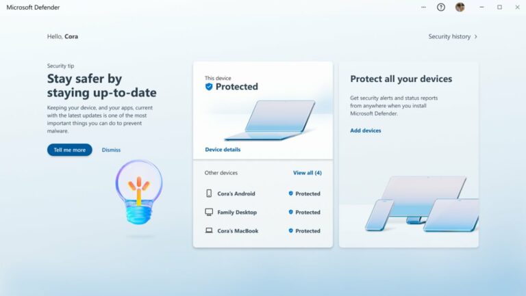 Microsoft Defender for Individuals est disponible pour tous