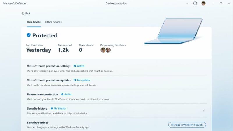 Microsoft Defender for Individuals est disponible pour tous