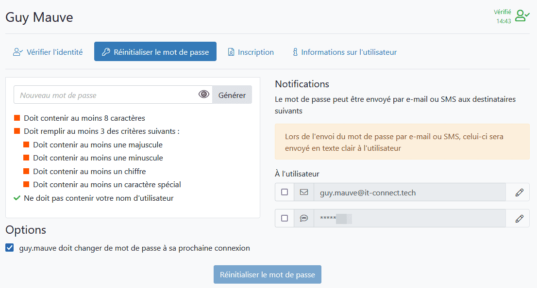 Prise en main de Specops Secure Service Desk